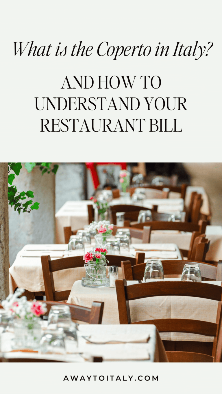 The Coperto in Italy (and How to Understand Your Restaurant Bill)